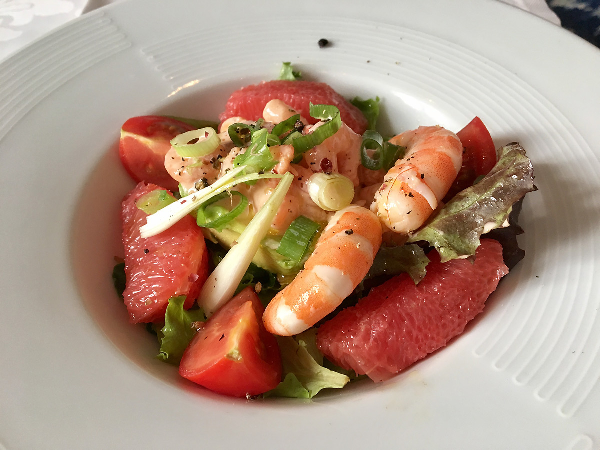 Salade de crevettes pamplemousse tomates - PHIL & FRAIS